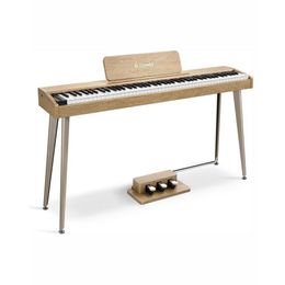 Donner Digitalpiano Digital Piano Elektrische Tastatur 88 anschlagdynamische Tasten DDP-60 (SET