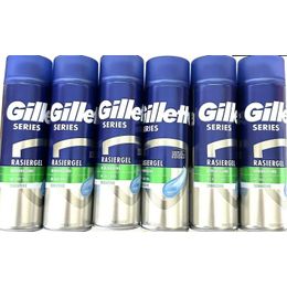 Gillette Rasiergel 6x Gillette Series Rasiergel Beruhigend mit Aloe Vera