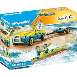 Playmobil® Konstruktions-Spielset Playmobil 70436 Strandauto mit Kanuanhänger
