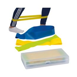 Livepac Office Stretchband Elastische Fitnessbänder in einer Kunststoffbox