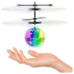 GelldG Spielzeug-Hubschrauber Fliegender Ball Hover Ball mit LED Licht