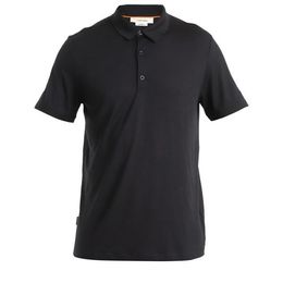 Icebreaker - Merino 150 Tech Lite III S/S Polo - Merinoshirt Gr XL schwarz