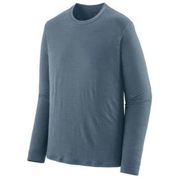 Patagonia - L/S Cap Cool Merino Shirt - Merinoshirt Gr XS blau/grau