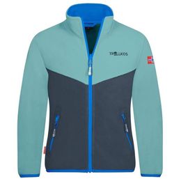 Trollkids - Kids Oppdal Jacket XT - Fleecejacke Gr 92 türkis/blau