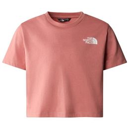 The North Face - Girl's S/S Crop Simple Dome Tee - T-Shirt Gr L rosa