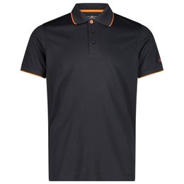 CMP - Polo Piquet - Polo-Shirt Gr 46 grau/schwarz