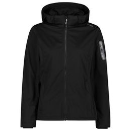 CMP - Women's Light Softshell Jacket Zip Hood - Softshelljacke Gr 34 schwarz