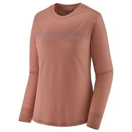 Patagonia - Women's L/S Cap Cool Merino Graphic Shirt - Merinoshirt Gr XL braun