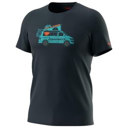Dynafit - Graphic Cotton S/S Tee - T-Shirt Gr 46 schwarz/blau