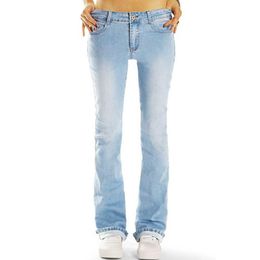be styled Bootcut-Jeans Mid Waist Bootcut Stretch Jeans Hosen Schlagjeans