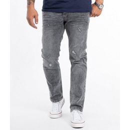 Rock Creek Regular-fit-Jeans Herren Jeans Stonewashed Grau RC-2107