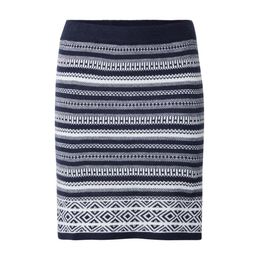 ABOUT YOU Rock 'Rana' Damen Größe 38 blau / weiß