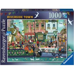 Ravensburger Puzzle Riverside Town, 1000 Puzzleteile, Made in Germany, FSC® - schützt Wald - weltweit, bunt