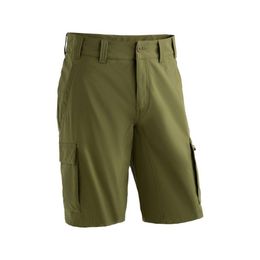 Maier Sports Cargobermudas Fenit Short M kurze Herren Wanderhose, moderne Outdoor-Bermuda, Trekkinghose, grün