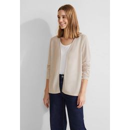 Street One Shirtjacke verschlusslos, beige