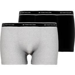 Tom Tailor Kentucky Pants kurz, 2er Pack, Logo-Bund, für Herren, grau, 8