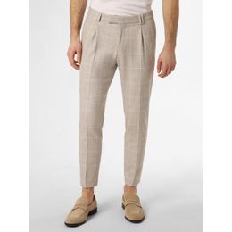 Cinque Baukasten-Hose Herren Regular Fit Viskose kariert, beige