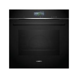 Siemens HR776G1B1 IQ700, Backofen schwarz/edelstahl, 60 cm, Home Connect Ofengröße: L (groß) ab 65 Liter Nutzinhalt: 71 Liter Heizart: Dampfgarer, Umluft, Grill, Heißluft, konventionell (Ober- & Unterhitze