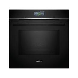 Siemens HM736GAB1 IQ700, Backofen schwarz, mit Mikrowellenfunktion, 60 cm, Home Connect Ofengröße: L (groß) ab 65 Liter Nutzinhalt: 67 Liter Heizart: Umluft, Grill, Heißluft, Mikrowelle, konventionell (Ober- & Unterhitze