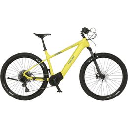 FISCHER BIKE FISCHER Fahrrad E-Bike MONTIS 8.0i 711 43, 12 Gang SRAM SX 11-50 Kettenschaltung Schaltwerk, Kettenschaltung, Mittelmotor, 711 Wh Akku, (mit Akku-Ladegerät, mit Werkzeug), Pedelec, gelb