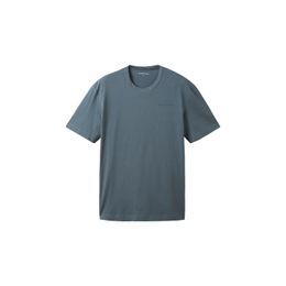 Tom Tailor Herren Basic T-Shirt, grün, Uni, Gr. S