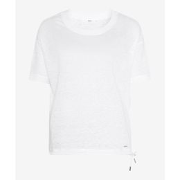 Brax Damen Leinenshirt Style CANDICE, Weiß, Gr. 40