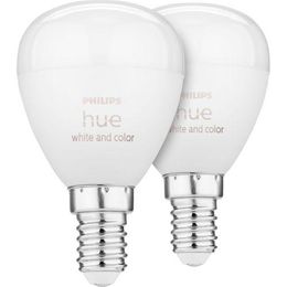 Philips Hue LED Luster E14 2er 5,1W 470lm White Color Amb. BT