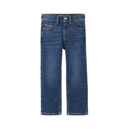 Tom Tailor Jungen Straight Jeans mit recyceltem Polyester, blau, Uni, Gr. 92