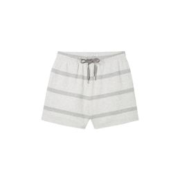 Tom Tailor Damen Sweat-Shorts, grau, Streifenmuster, Gr. S/36