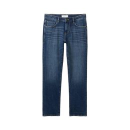 Tom Tailor Herren Marvin Straight Jeans, blau, Uni, Gr. 31/30