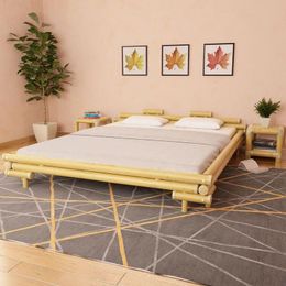 Bonnevie - Bettgestell,Schlafzimmerbett Bambus 180×200 cm vidaXL