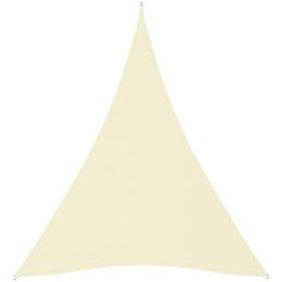 Sonnensegel,Sonnenschutzsegel Oxford-Gewebe Dreieckig 5x6x6 m Creme vidaXL