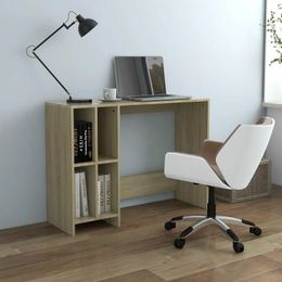 Bonnevie - Computertisch,Schreibtisch Sonoma-Eiche 102,5x35x75 cm Holzwerkstoff vidaXL