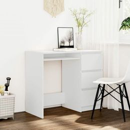 Bonnevie - Computertisch,Schreibtisch Weiß 90x45x76 cm Holzwerkstoff vidaXL