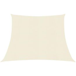 Bonnevie - Sonnensegel,Sonnenschutzsegel 160 g/m² Creme 3/4x2 m hdpe vidaXL