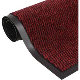 Bonnevie - Schmutzfangmatte Rechteckig Getuftet 80x120 cm Rot vidaXL873105