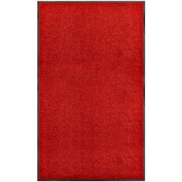 Bonnevie - Fußmatte,Türvorleger Waschbar Rot 90x150 cm vidaXL
