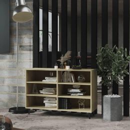 Sideboard,Kommode Sonoma-Eiche 103,5x35x70 cm Holzwerkstoff vidaXL