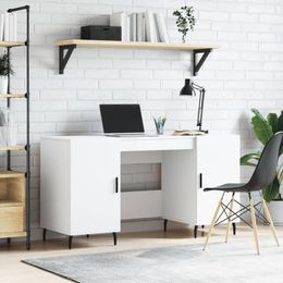 Computertisch,Schreibtisch Weiß 140x50x75 cm Holzwerkstoff vidaXL