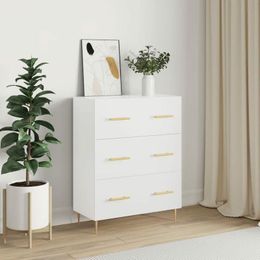 Bonnevie - Sideboard,Kommode Weiß 69,5x34x90 cm Holzwerkstoff vidaXL