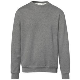 Sweatshirt Premium grau meliert, m - HAKRO