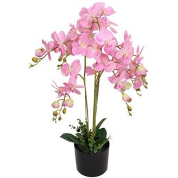 Vidaxl - Künstliche Orchidee mit Topf 75 cm Rosa Rosa