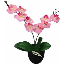 Künstliche Orchidee mit Topf 30 cm Rosa vidaXL27411