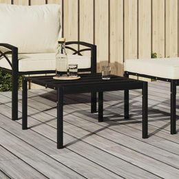 Bonnevie - Garten-Couchtisch Garten-Beistelltische Schwarz 60x60x35 cm Stahl vidaXL