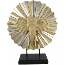 Dkd Home Decor - Kristallharz -Figur 47x18x56.5 Goldener Elefant in Kristallharzmaterial Multikolen -Farbfamilien -Dekoration Figuren Details