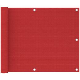 Bonnevie - Balkon-Sichtschutz,Balkonverkleidung Rot 75x500 cm hdpe vidaXL