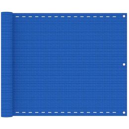 Vidaxl - Balkon-Sichtschutz Blau 75x600 cm hdpe Blau