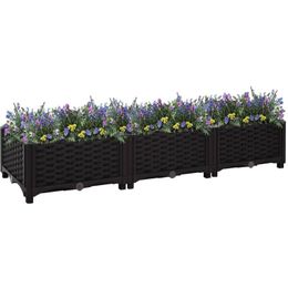 Bonnevie - Hochbeet,Blumenkasten 120x40x23 cm Polypropylen vidaXL