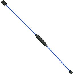 Swingstick, Fitness Schwingstab für Vibrationstraining & Tiefenmuskulatur, flexibel, Fiberglas, 160 cm, blau - Relaxdays