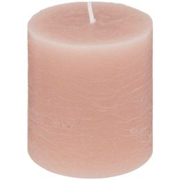 Rustikale Kerze - rosa - 220 g Atmosphera Hell-Pink